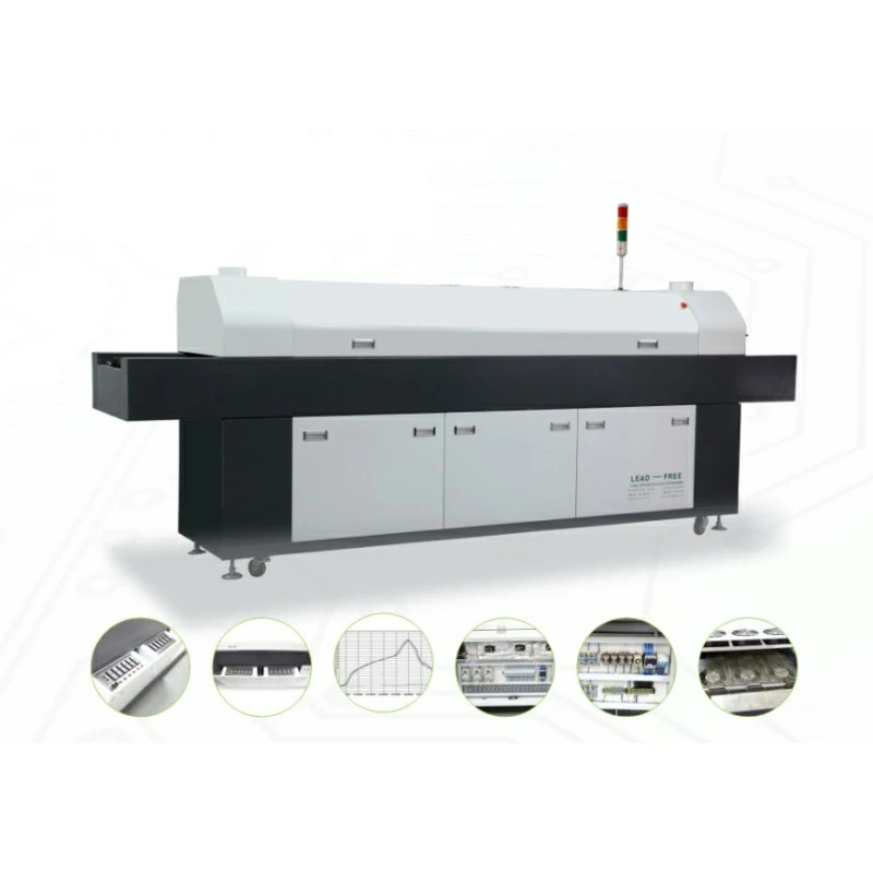 6 zones lead free reflow soldering oven