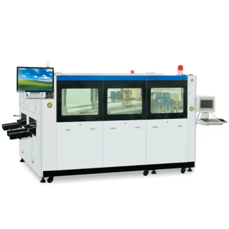 Double track wave soldering machine